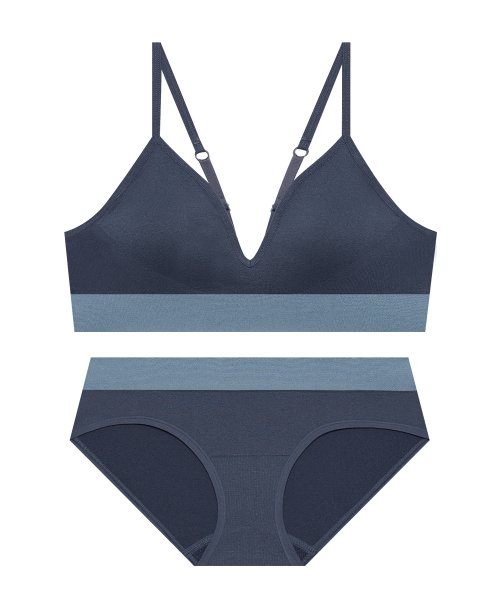 MUSINSA | HYGGE UNDERWEAR [DAILY][SET] Two-tone point daily no-wire ...