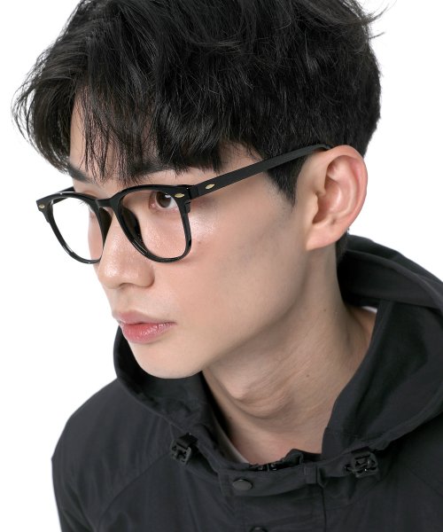 MUSINSA | SBKA SBKA Thur-C01 Blue Light Horn-rimmed Glasses