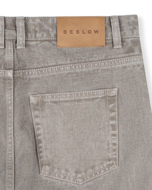 MUSINSA | BESLOW 23SS SEMI Bootcut DART JEAN BEIGE