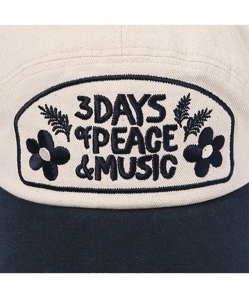 MUSINSA | OGARP Peace and Music Pannel Cap Navy