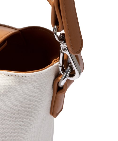 MUSINSA | WACKY WILLY WMS Flory Strap Canvas Bucket Bag Brown