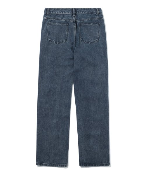 MUSINSA | TRILLION Biostone Washing Straight Denim Pants_BLUE GRAY