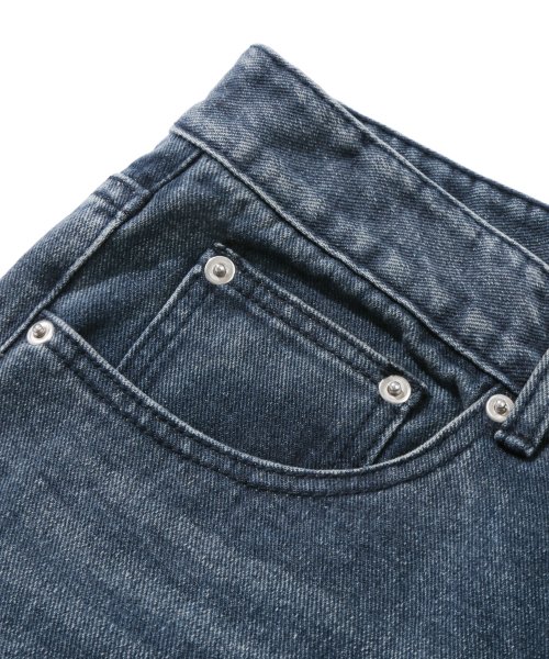 MUSINSA | TRILLION Biostone Washing Straight Denim Pants_BLUE GRAY