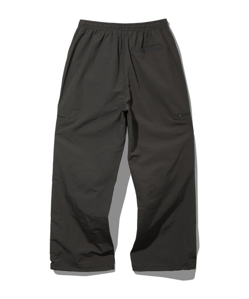 MUSINSA | NP STUDIO Parachute Semi Wide String Pants Dark Grey