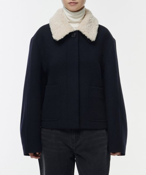 MUSINSA公式 | MUSINSA STANDARD WOMAN Women's Wool Blend Faux Shearling ...