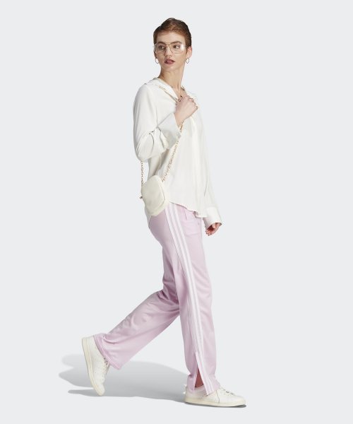 아디다스 핑크색 여성용 축구 바지