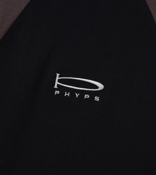 MUSINSA | PHYPS WAFFLE COLOR BLOCK LS MINT BLACK