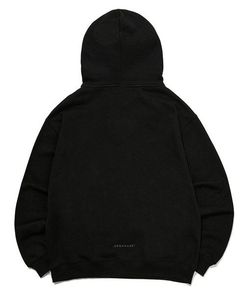 MUSINSA | URBANAGE Logo point over hood black