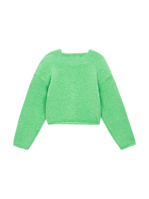 MUSINSA | SALAD BAGUNI No Collar Puff Jacket_mint