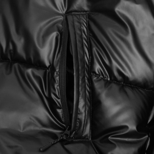 MUSINSA | FILLUMINATE Glossy leather padding-black