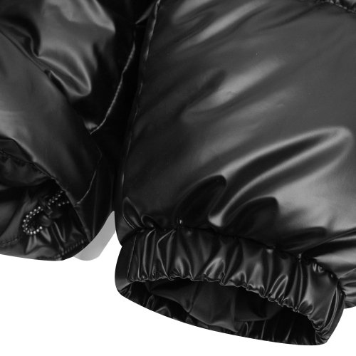 MUSINSA | FILLUMINATE Glossy leather padding-black