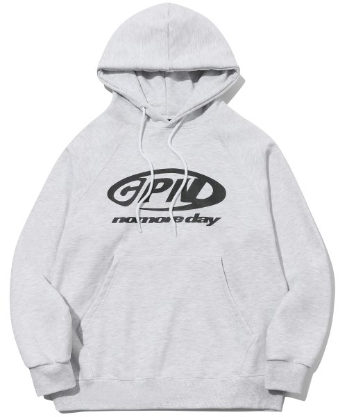 MUSINSA | CPGN STUDIO OVAL C LOGO Raglan Hoodie Melange White