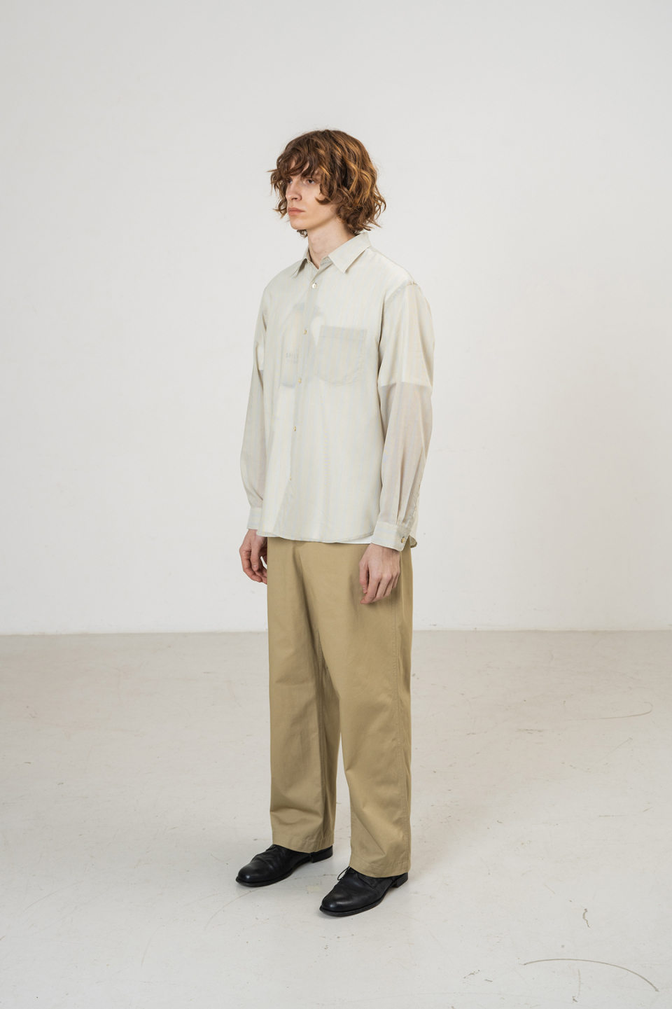 VAILED SHIRT (STRIPE BEIGE) - 감도 깊은 취향 셀렉트샵 29CM