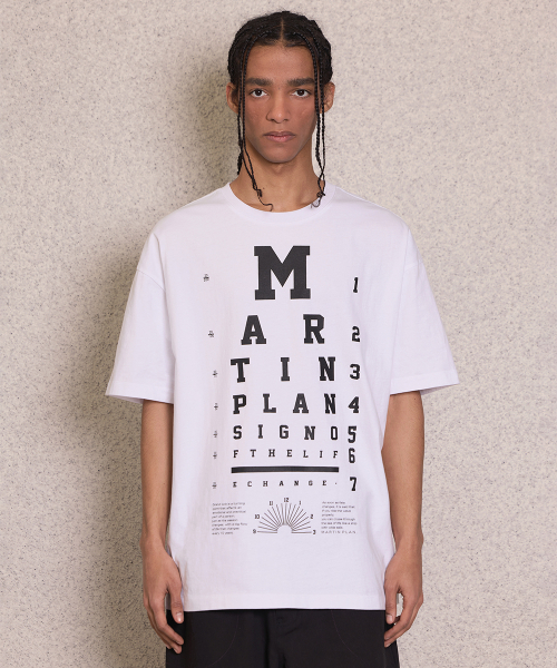 MUSINSA | MARTIN PLAN Martin Eyesight Half T - BLACK