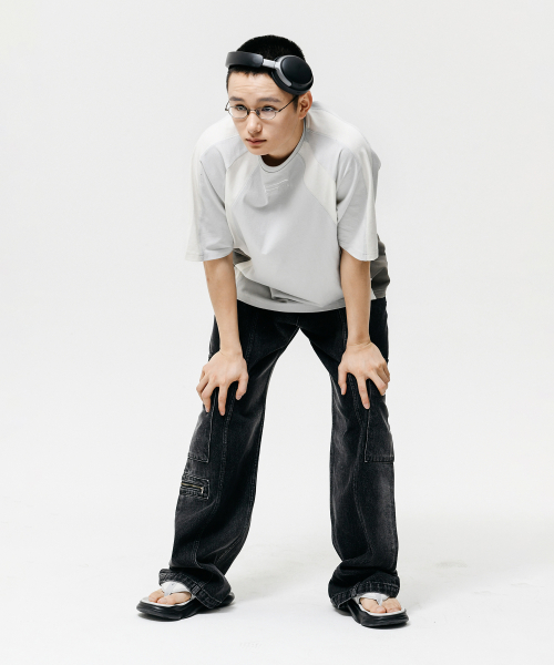 MUSINSA | PHYPS P-ACTIVE STITCH SS DARK CHARGOAL