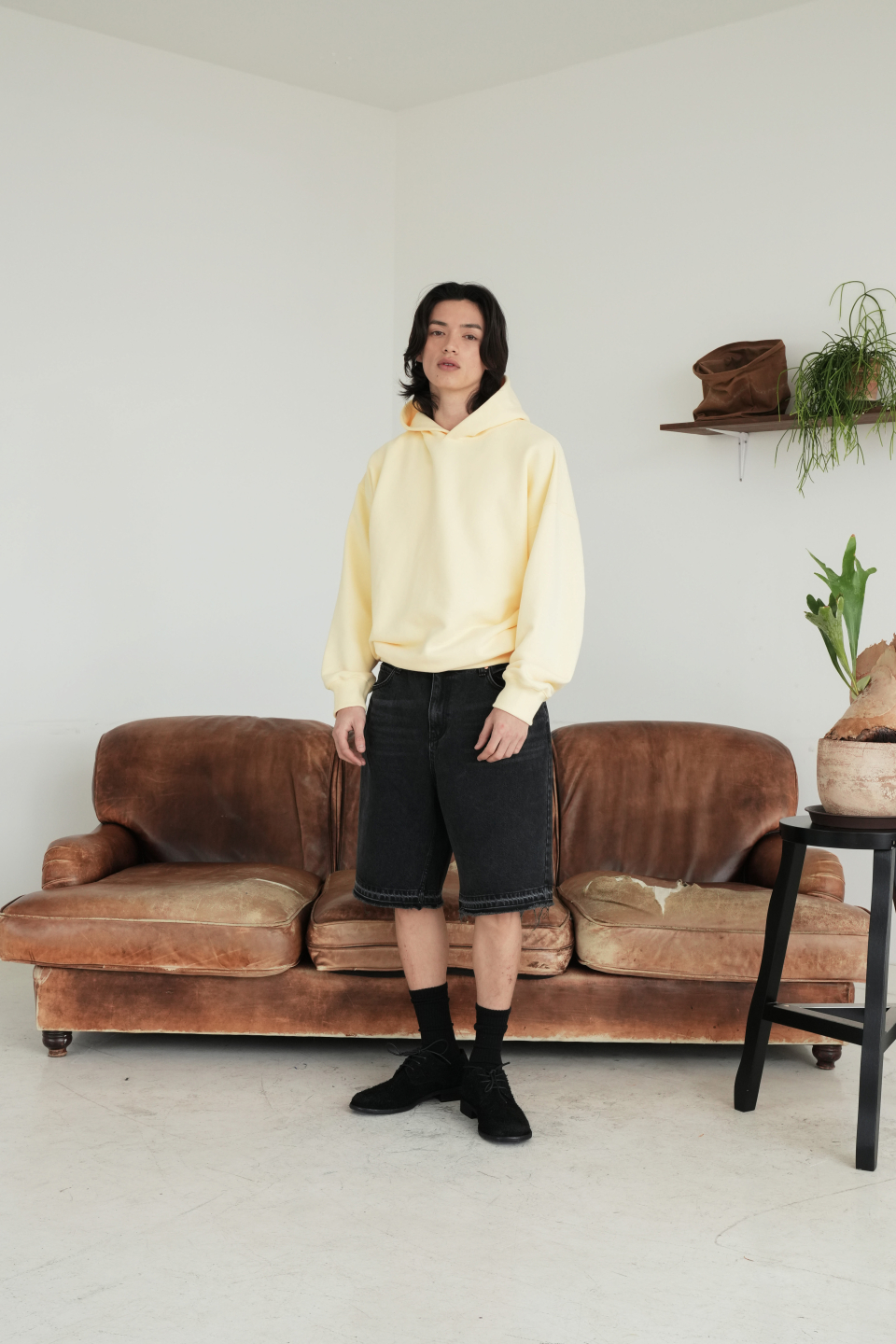 구보(GUVO) BLANK Hood, butter-yellow - 사이즈 & 후기 | 무신사