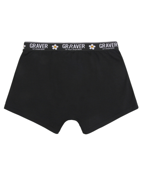 MUSINSA | GRAVER Yellow Drawing Smile Men's Drawers 1 Pack_Black