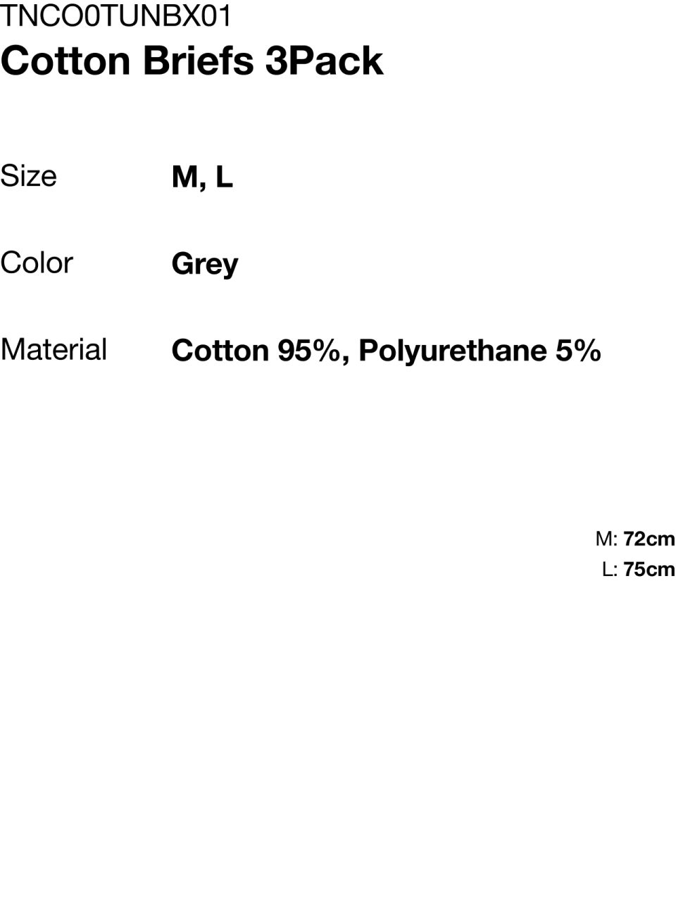 Cotton Briefs 3Pack Grey - 감도 깊은 취향 셀렉트샵 29CM