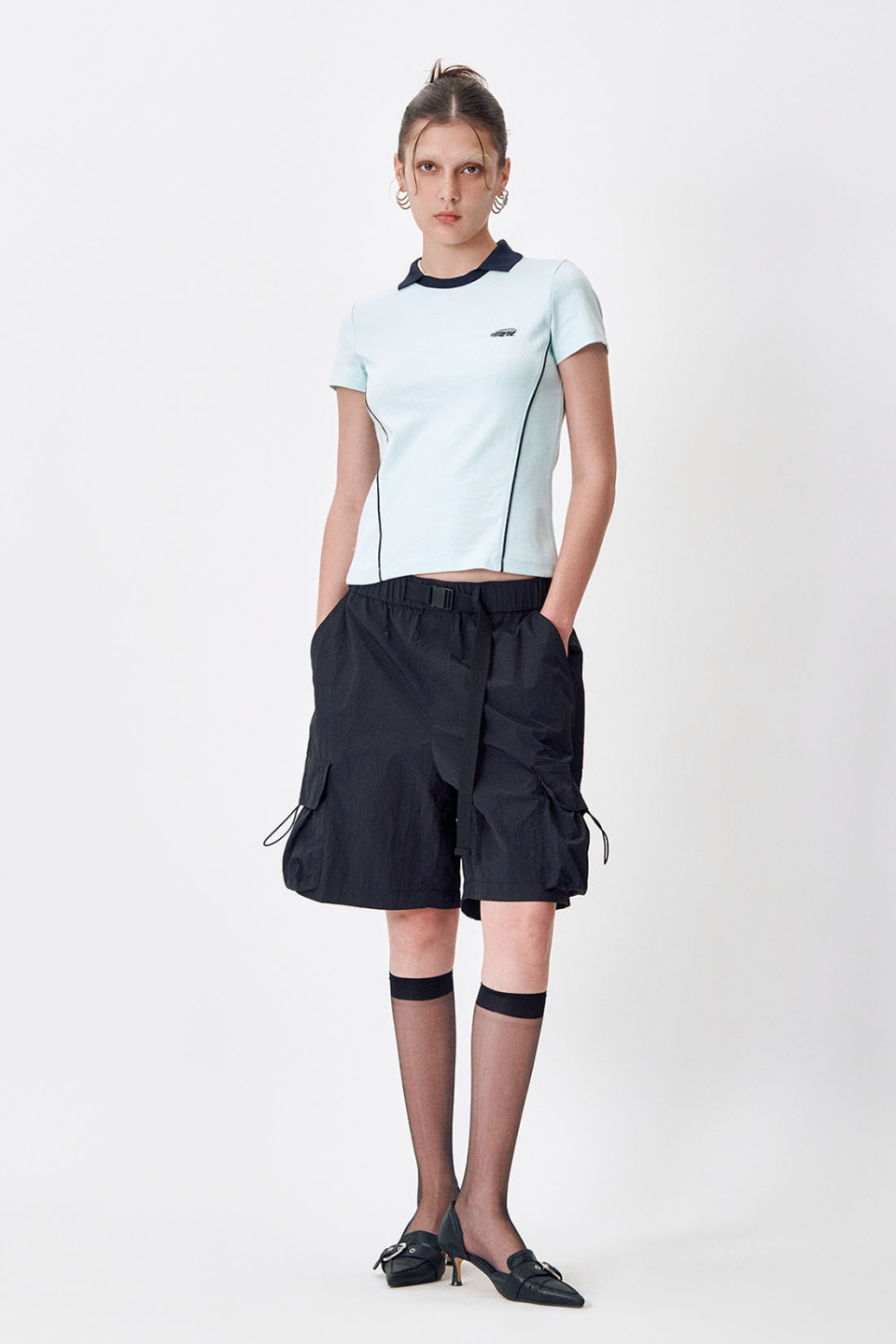 NYLON CARGO SHORTS [BLACK] - 감도 깊은 취향 셀렉트샵 29CM