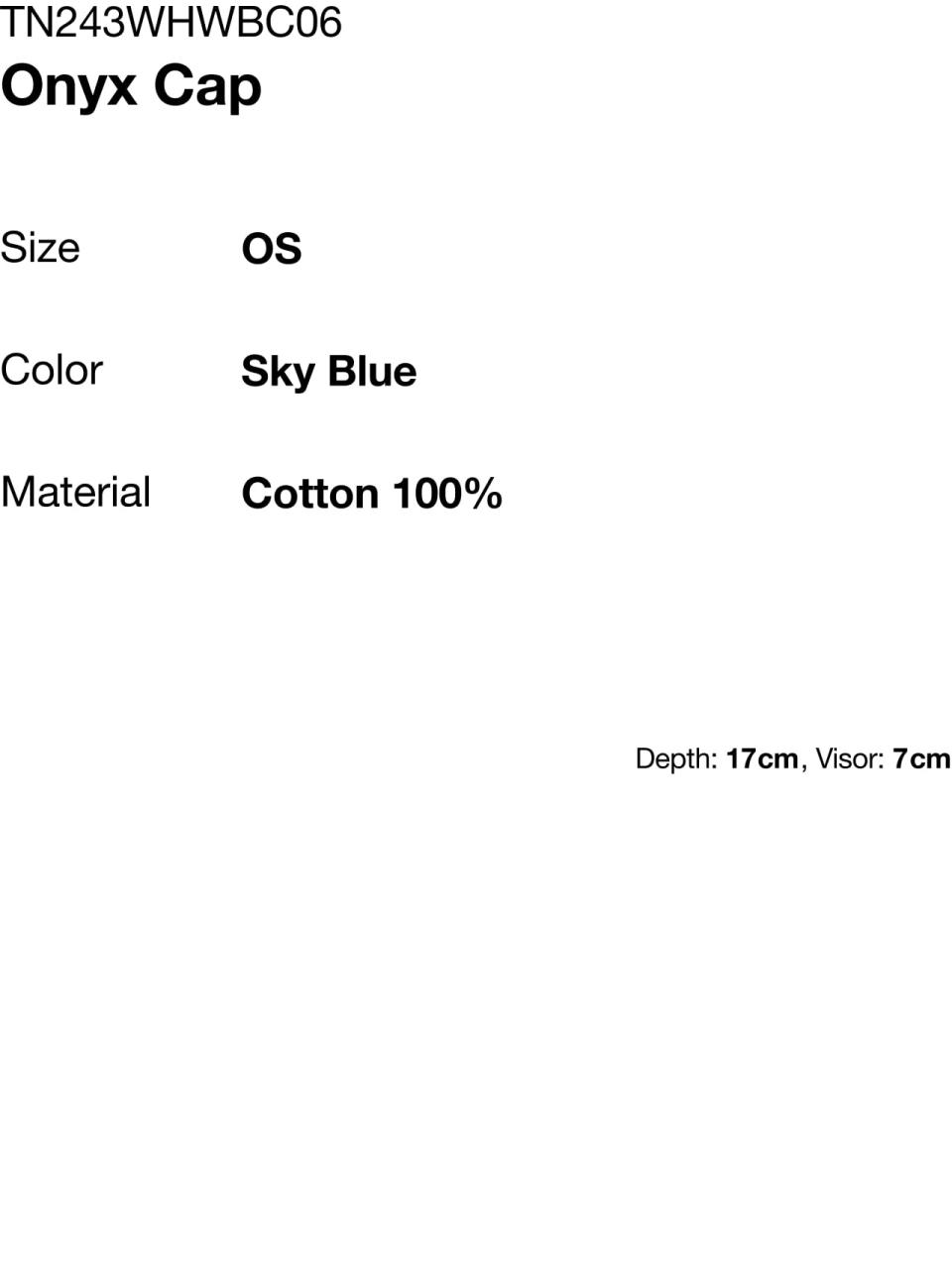 Onyx Cap Sky Blue - 감도 깊은 취향 셀렉트샵 29CM