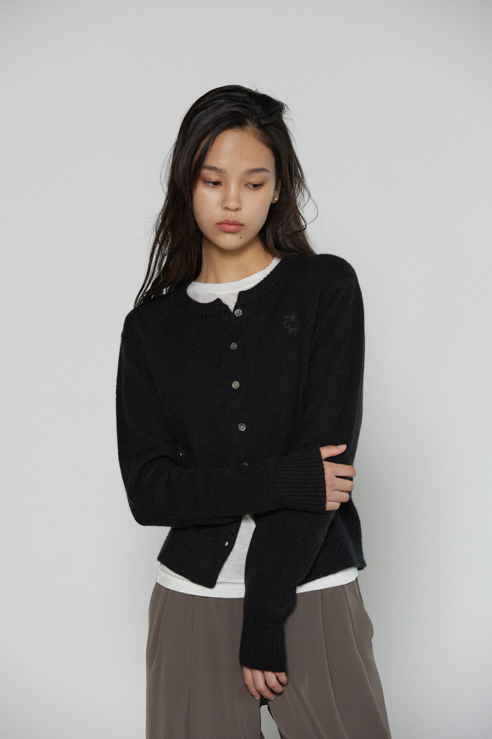 BASIC WOOL KNIT CARDIGAN BLACK - 감도 깊은 취향 셀렉트샵 29CM
