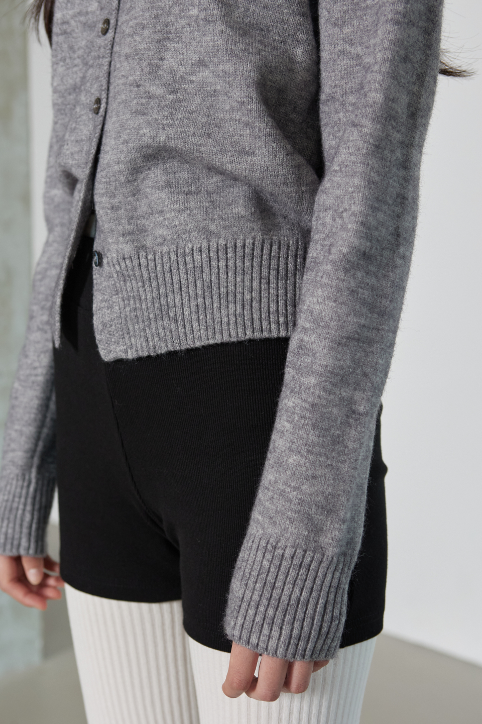 BASIC WOOL KNIT CARDIGAN MELANGE GREY - 감도 깊은 취향 셀렉트샵 29CM