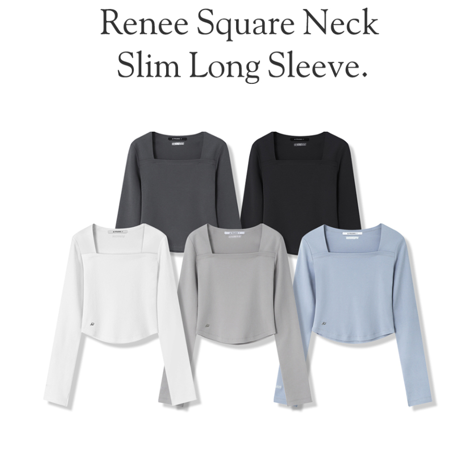 Renee Square Neck Slim Long Sleeve - 5COL - 감도 깊은 취향 셀렉트샵 29CM