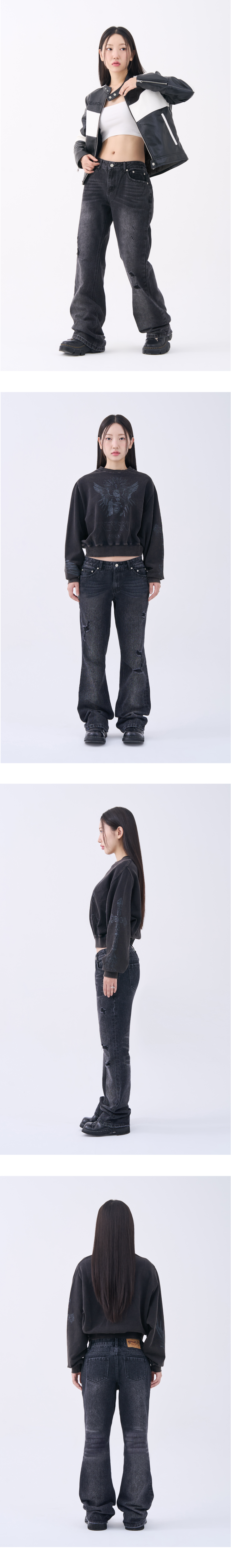 에프디알(FDR) Womans Vintage Boots Cut Denim Jeans Black - 사이즈 & 후기 | 무신사