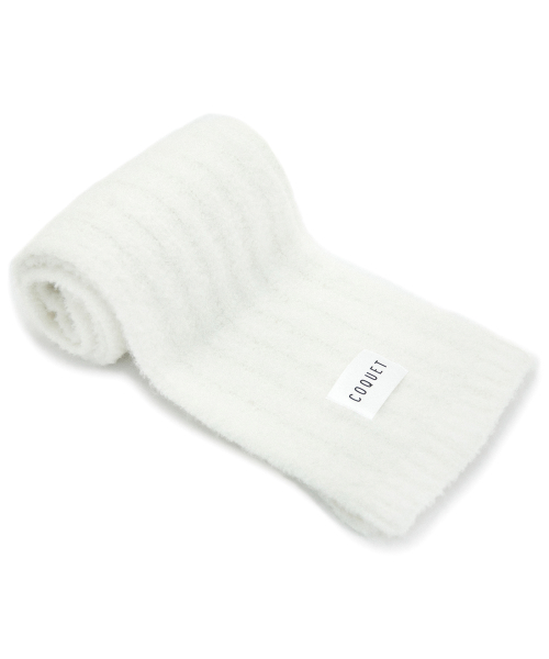 MUSINSA | COQUET HEAVY BOUCLE LONG MUFFLER IVORY