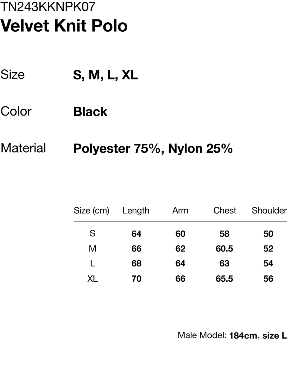 Velvet Knit Polo Black - 감도 깊은 취향 셀렉트샵 29CM