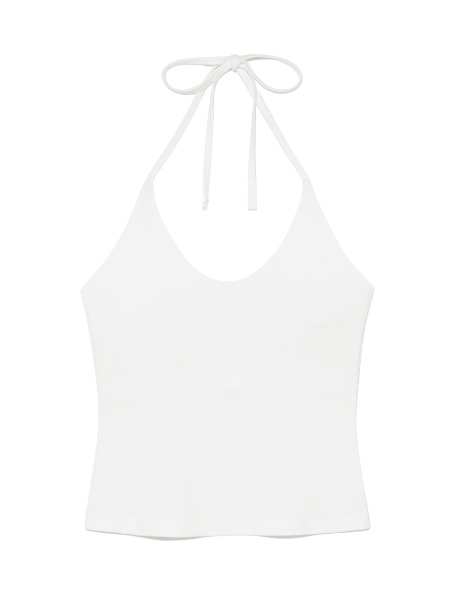 MUSINSA公式 | GLOWNY AIR HALTER NECK TANK (4 Colors)