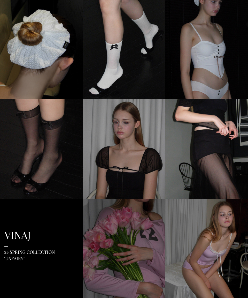 MUSINSA公式 | VINAJ Tiny Ribbon Triangle Bikini Panty (White)