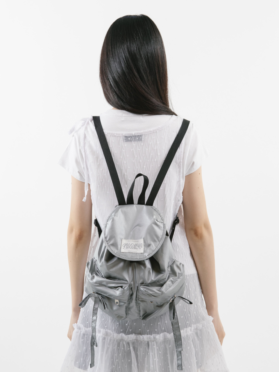 RIBBON MINI BACKPACK [SILVER] - 감도 깊은 취향 셀렉트샵 29CM