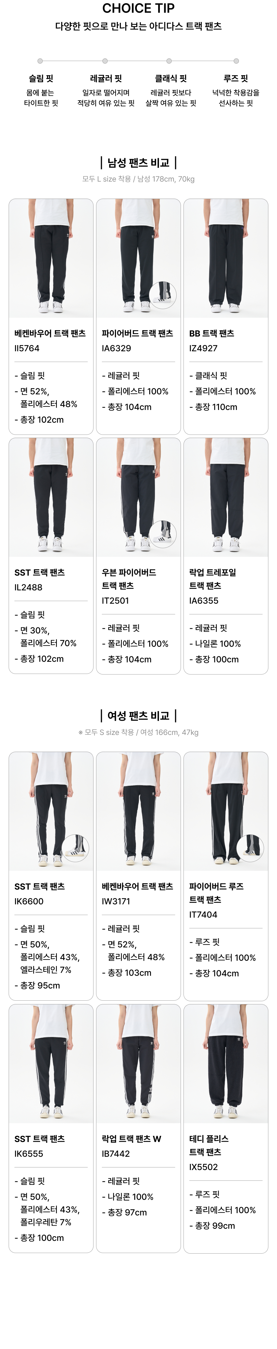 아디다스(ADIDAS) 베켄바우어 트랙 팬츠 - 블랙 / KB2984 - 사이즈 & 후기 | 무신사