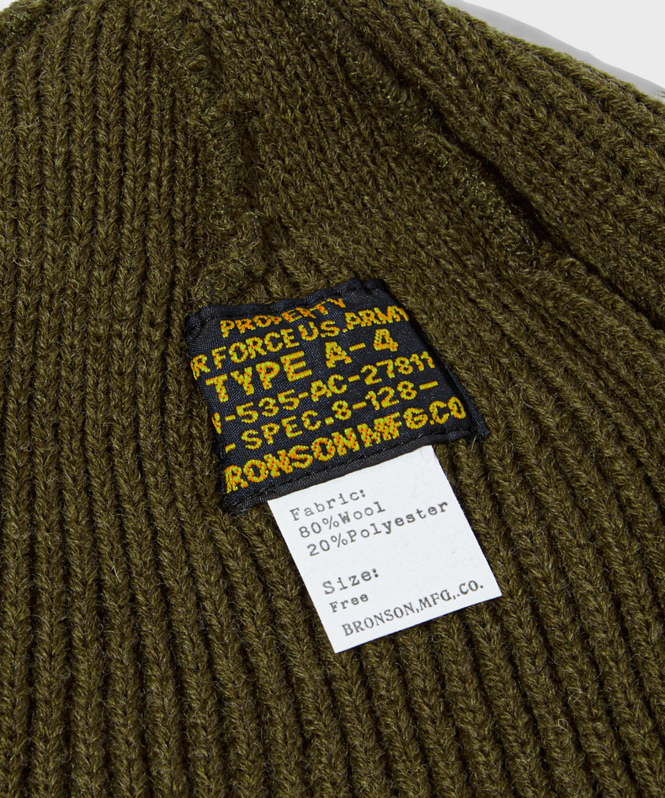 브론슨(BRONSON) WWII USAAF A-4 Watch Cap Olive - 사이즈 & 후기 | 무신사