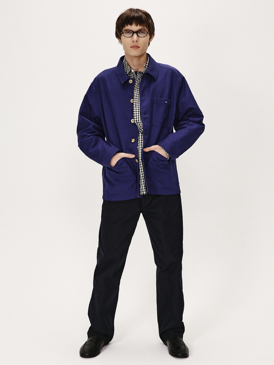 셔터(SHIRTER) SERGE FRENCH WORKER JACKET (BLUE) - 사이즈 & 후기 | 무신사