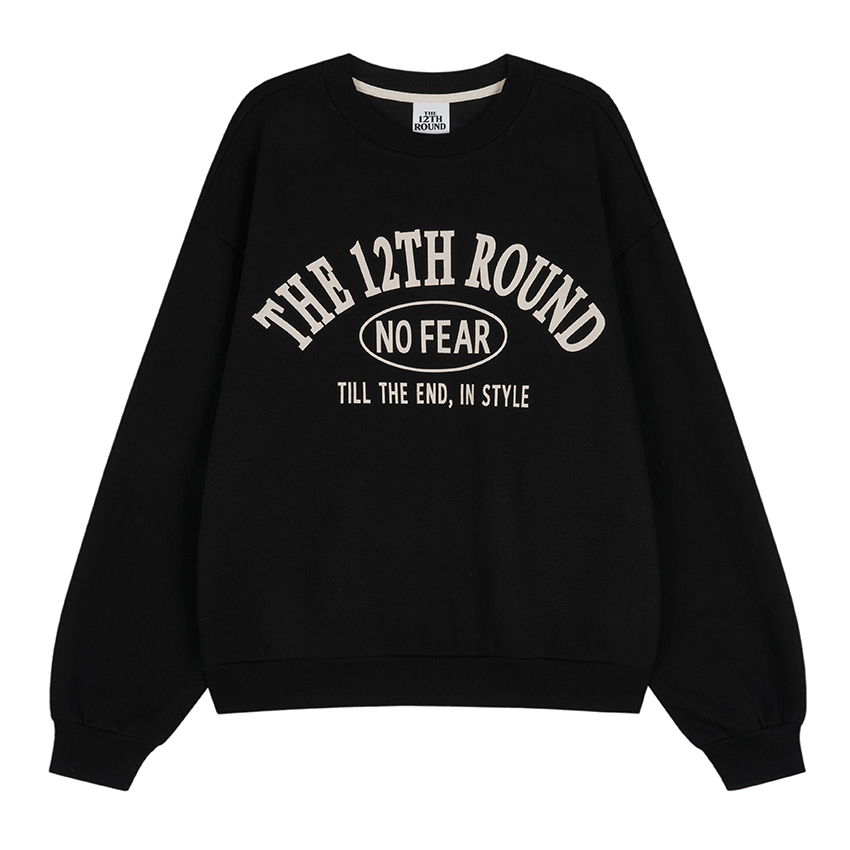 더트웰브라운드(THE 12TH ROUND) THE 12TH ROUND SIGNATURE SWEATSHIRT BLACK - 사이즈 ...