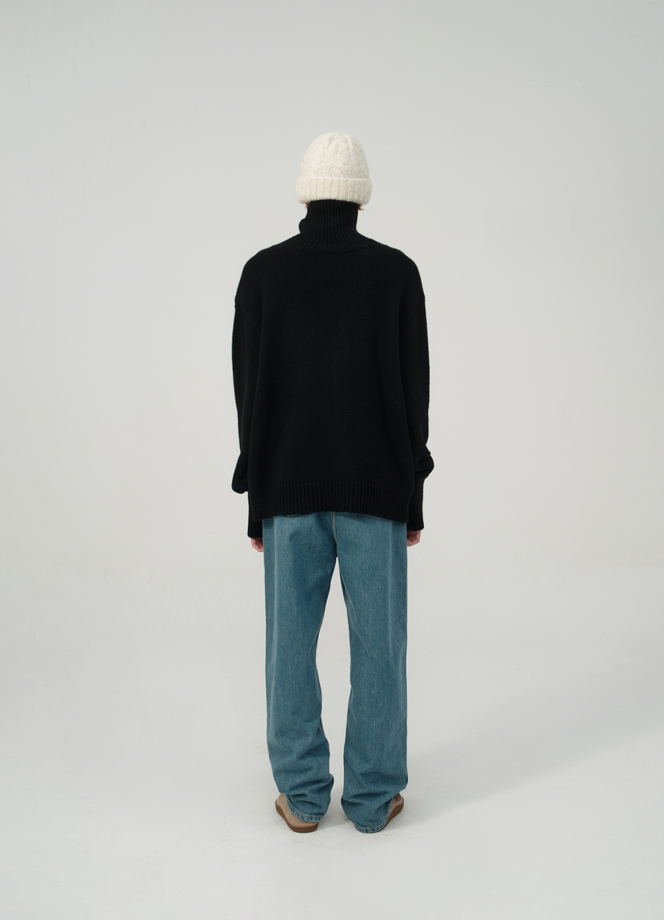 더바넷(THEBARNNET) Bouclé Cable Knit Beanie_Ivory - 사이즈 & 후기 | 무신사