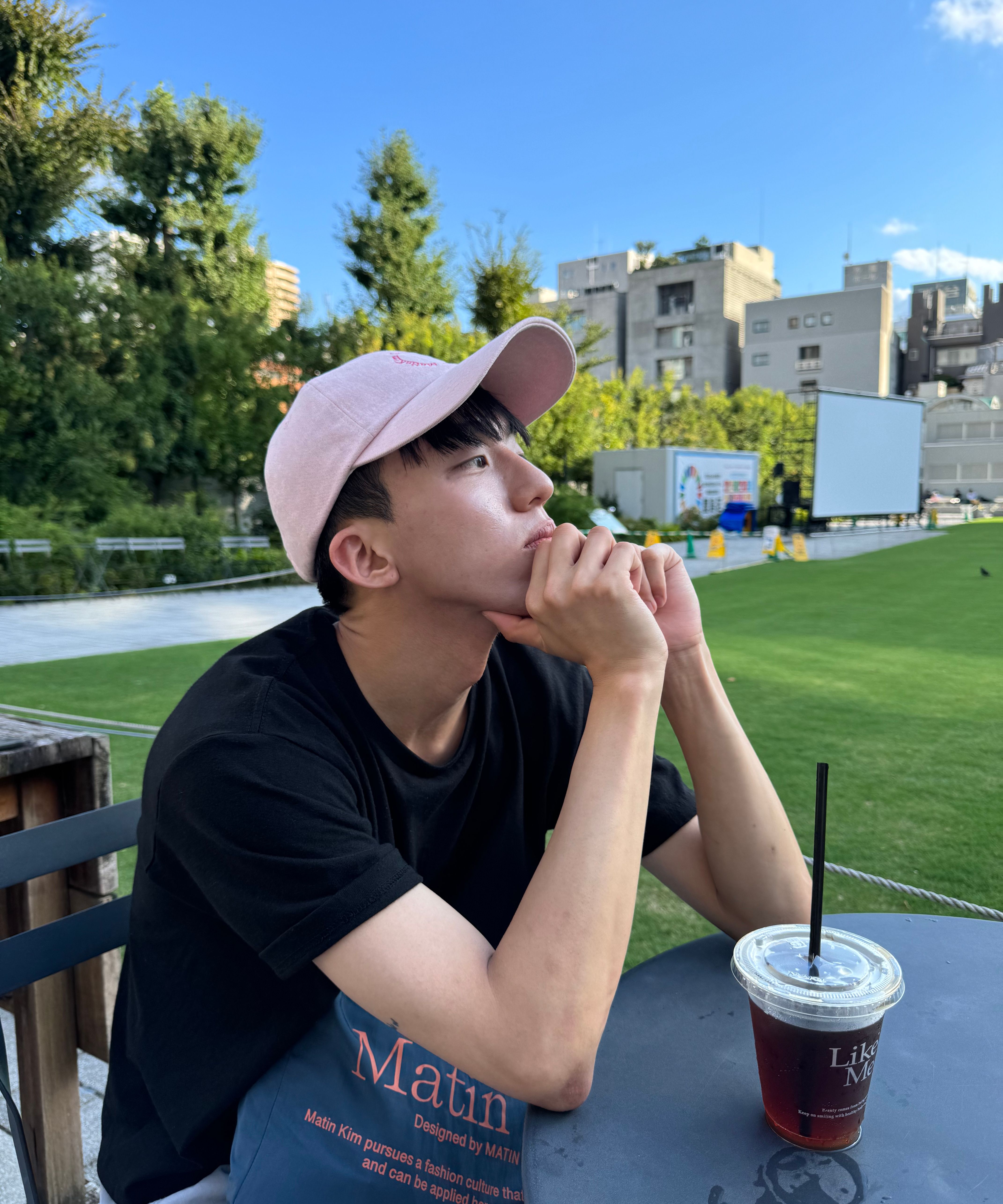 MUSINSA公式 | MATIN KIM MATIN POPPIN ECOBAG IN NAVY