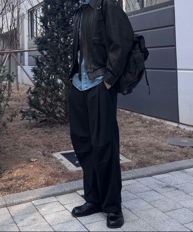 MUSINSA | BESLOW VINTAGE NYLON RUCK SACK BLACK