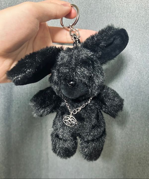 MUSINSA | MAHAGRID ECLIPSE SHAGGY RABBIT KEYRING BLACK(MG2EFMAB65A)