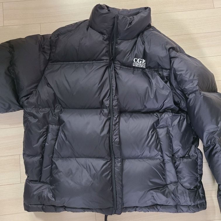 MUSINSA | Codegraphy [24 years Ver.] RDS Essential Duck Down Pupa Short Padding_Sky Blue