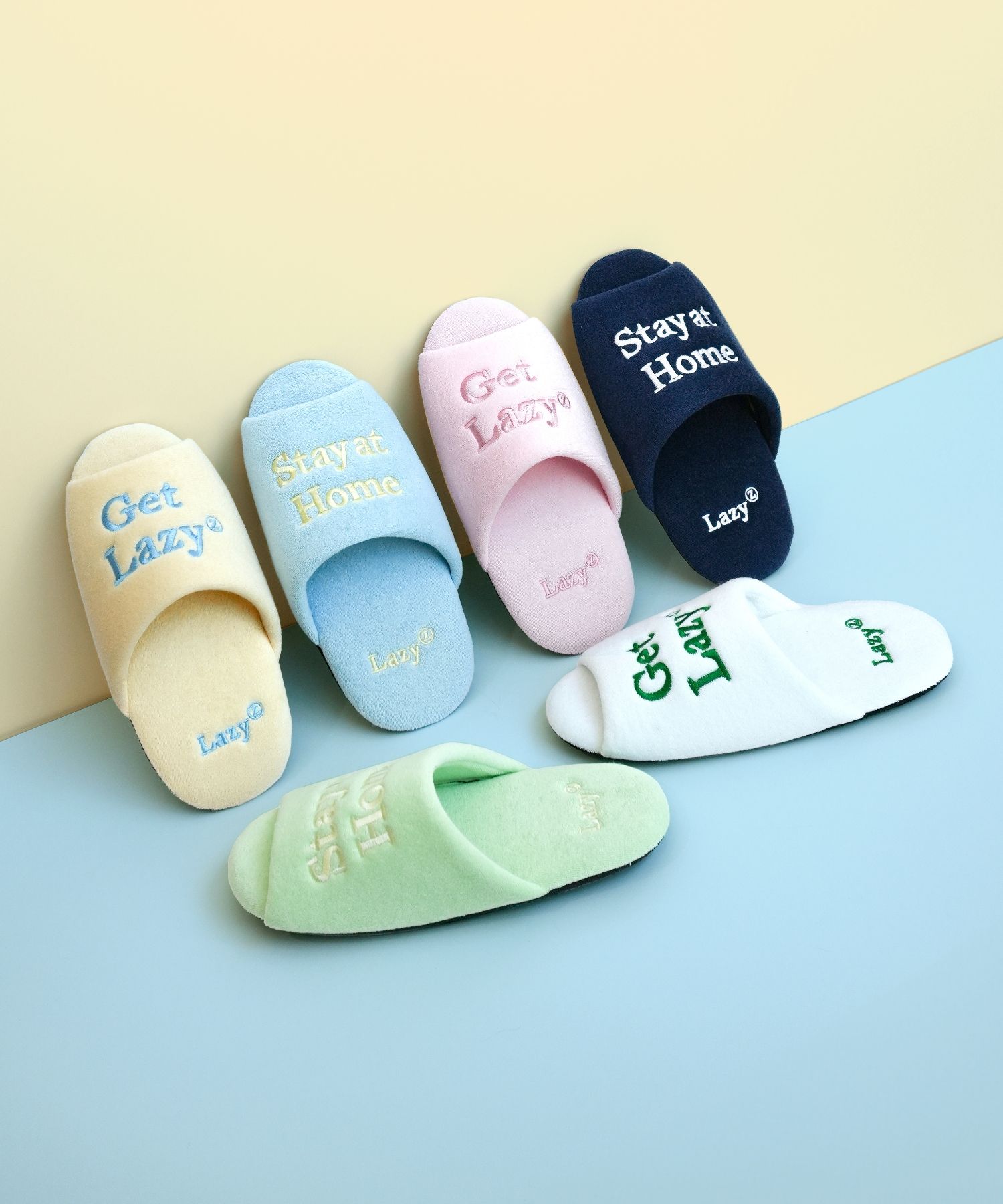 MUSINSA | LAZYZ Stay Open Toe Room Shoes 6 Colors