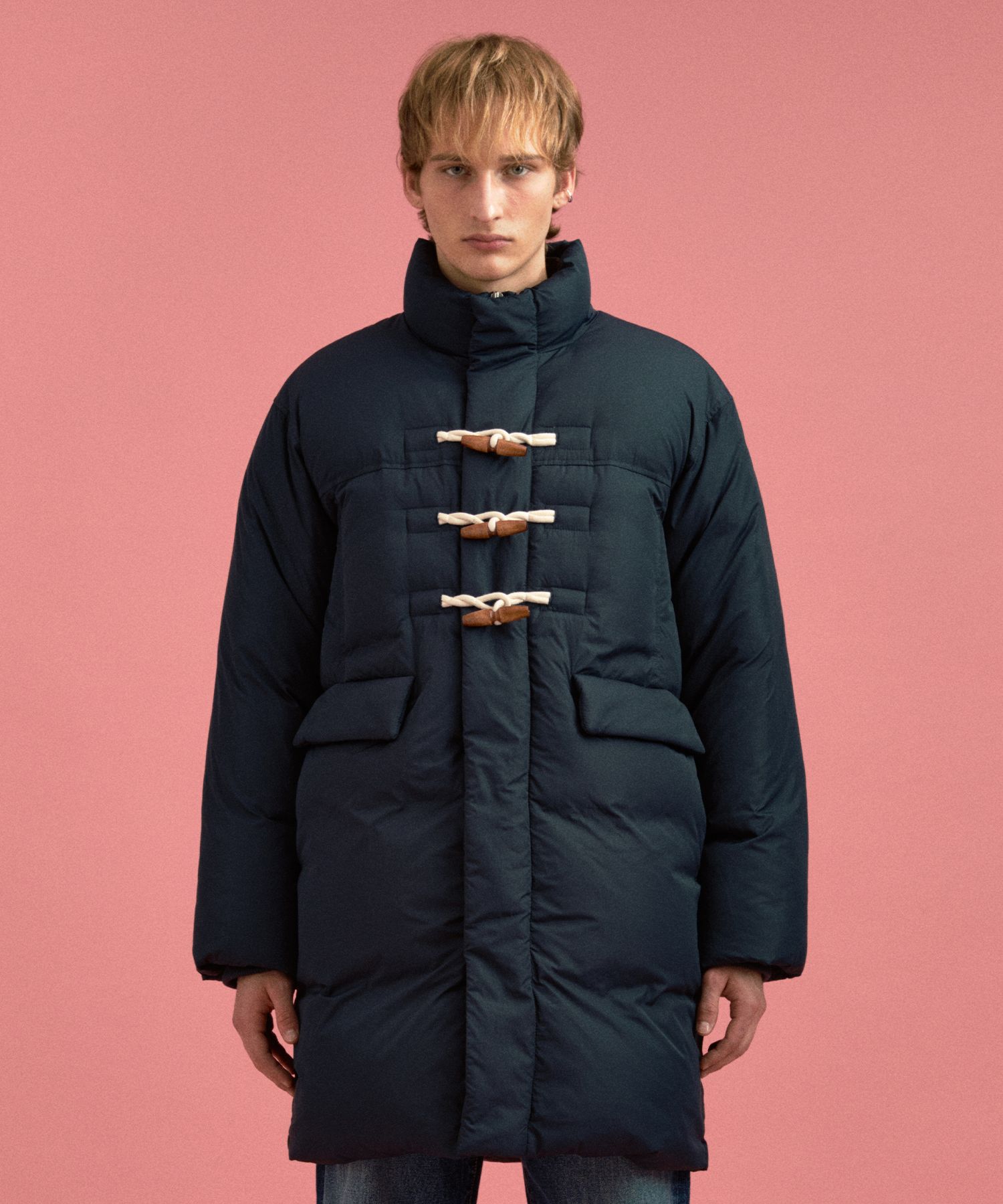 MUSINSA | PLAC Duffle Long Padding Navy