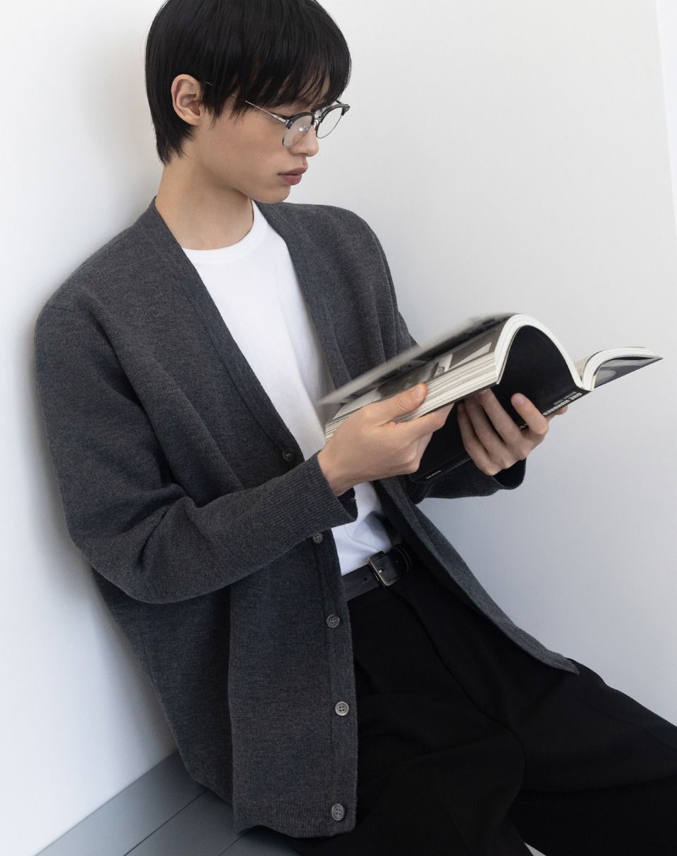 MUSINSA | WORK ON BODY OFF Half Milano Semi Overfit Basic Cardigan ...