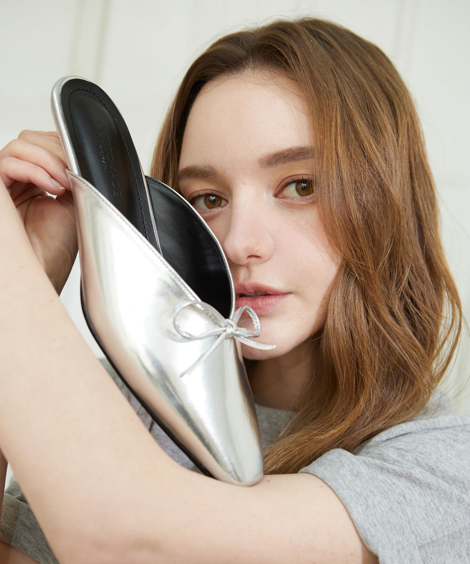 MUSINSA | CUSTOMADE WOMAN 3cm Ribbon Mule Emma (CW0088SV)