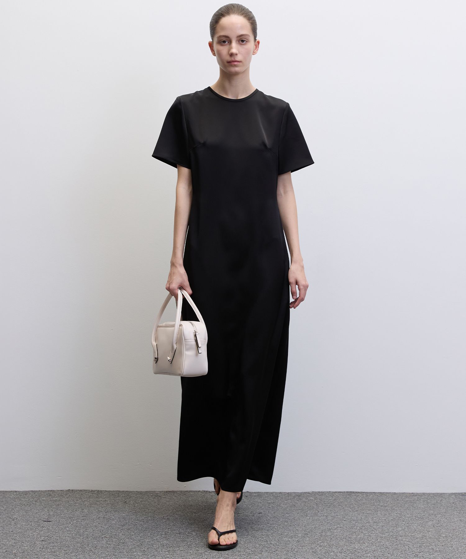 MUSINSA | HAE BY HAEKIM [Atelier] Silky Maxi Dress_Black