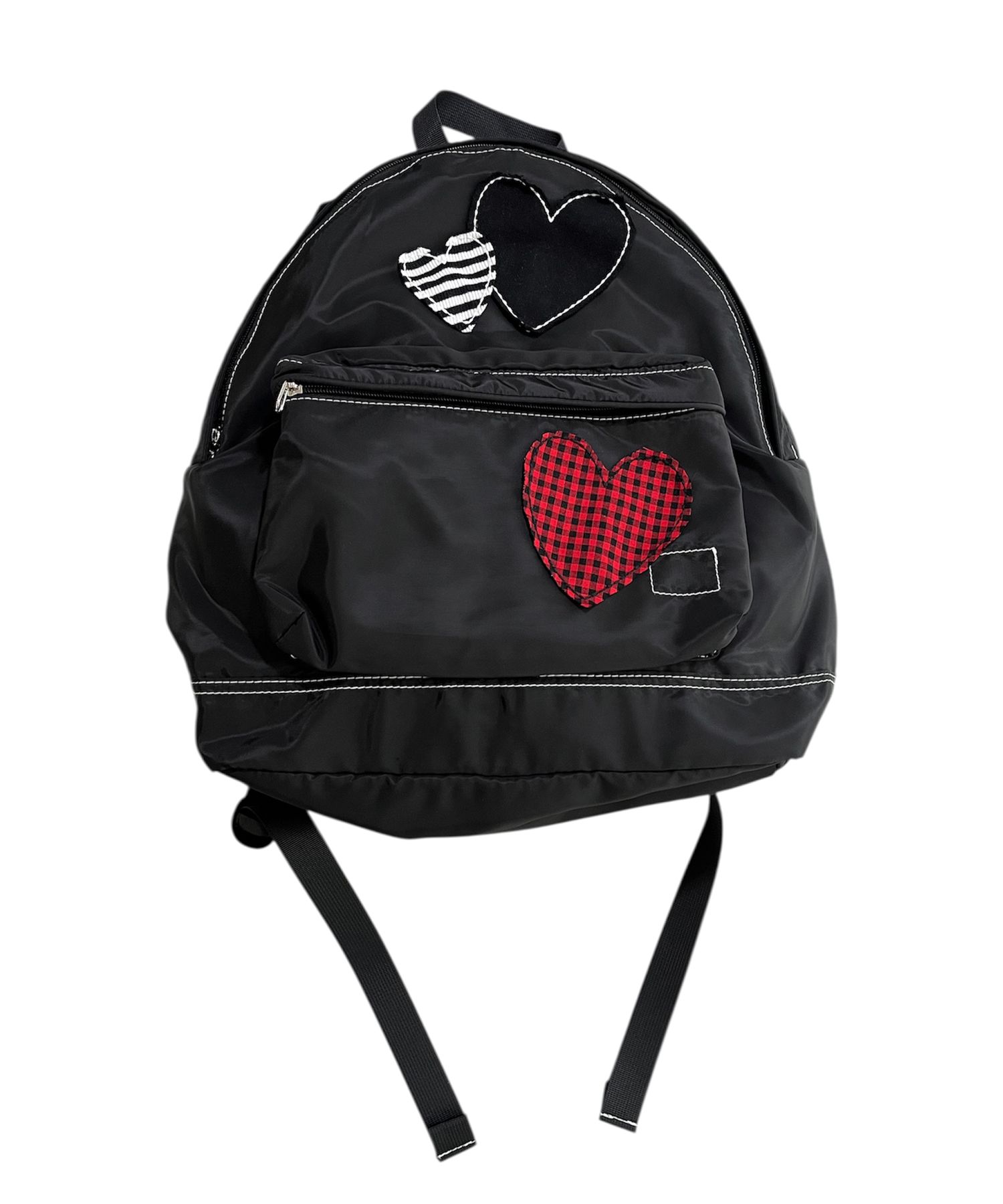 MUSINSA公式 | SK8ER ROCK Heart Patchwork Backpack ((black))