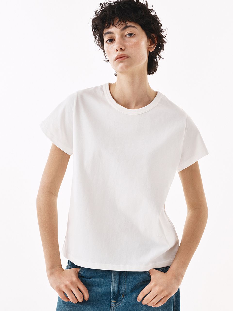 MUSINSA | YURT COZY HALF SLEEVE TEE_4color