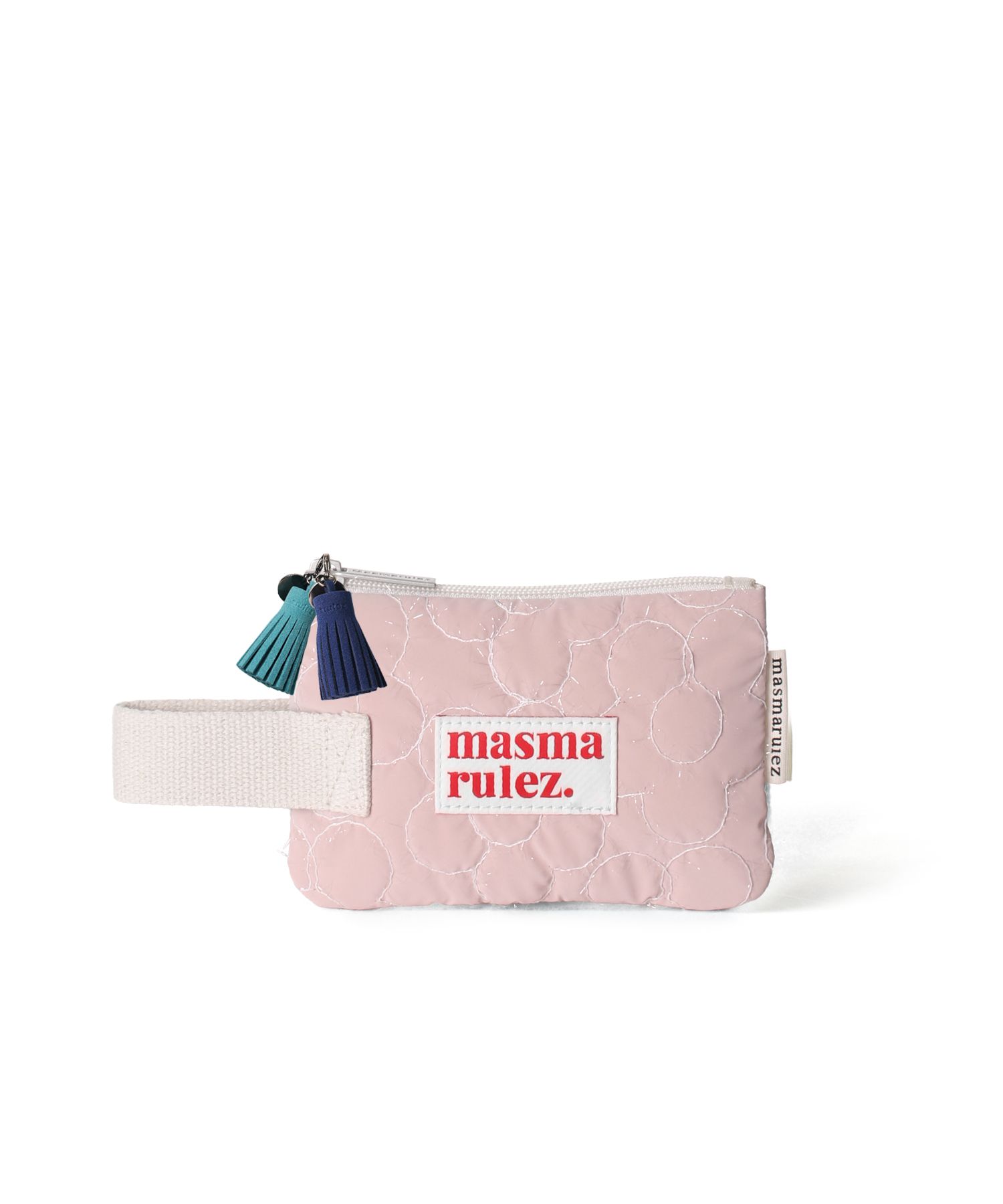 MUSINSA | MASMARULEZ [INT] Mini strap pouch_Shiny flower Sand pink
